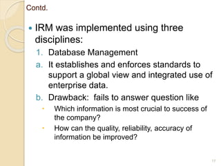 Information Resource Management | PPTX