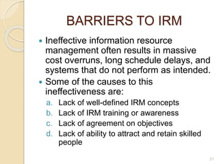 Information Resource Management | PPTX