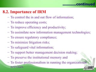 Information resource management (assignment p pt) | PPT