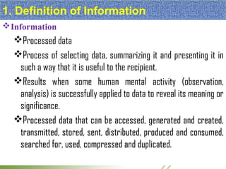 Information resource management (assignment p pt) | PPT