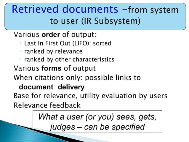 information retrieval in artificial intelligence | PPTX