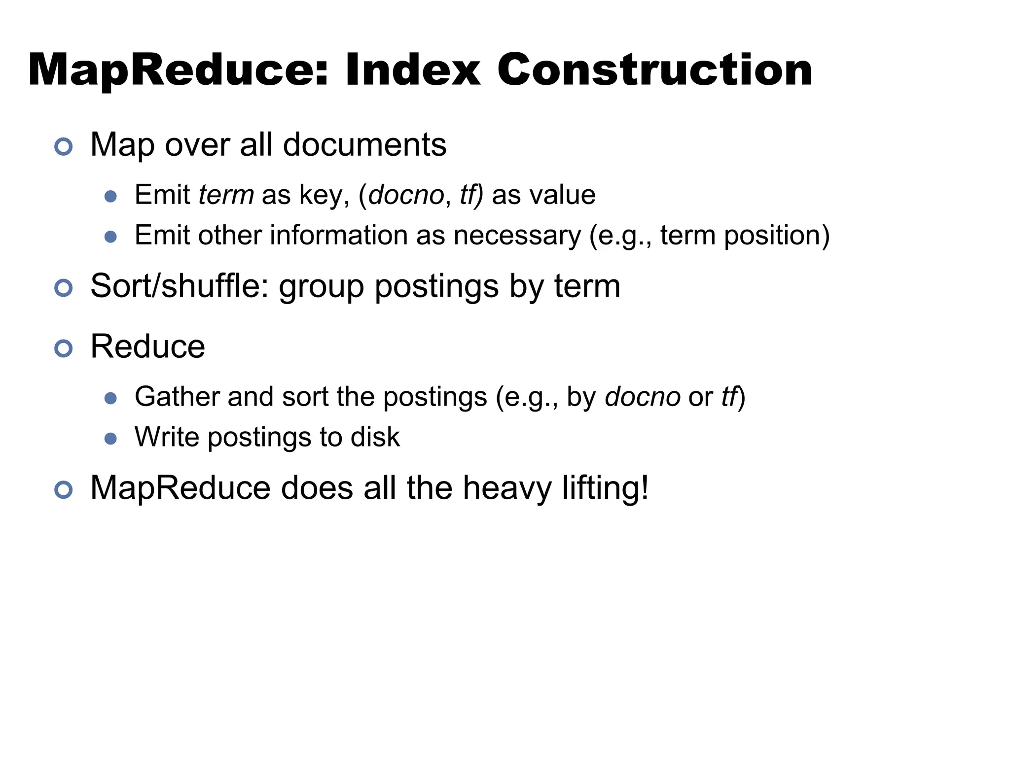 Information Retrieval and Map-Reduce Implementations | PDF