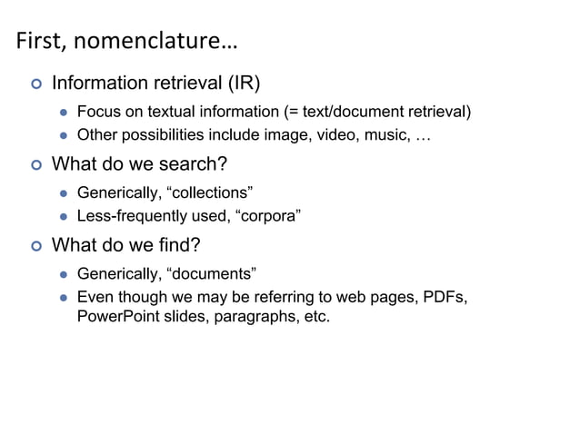 Information Retrieval and Map-Reduce Implementations | PPT