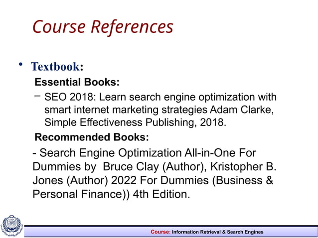 Information Retrieval -Lecture 1.pptx intro | PPTX