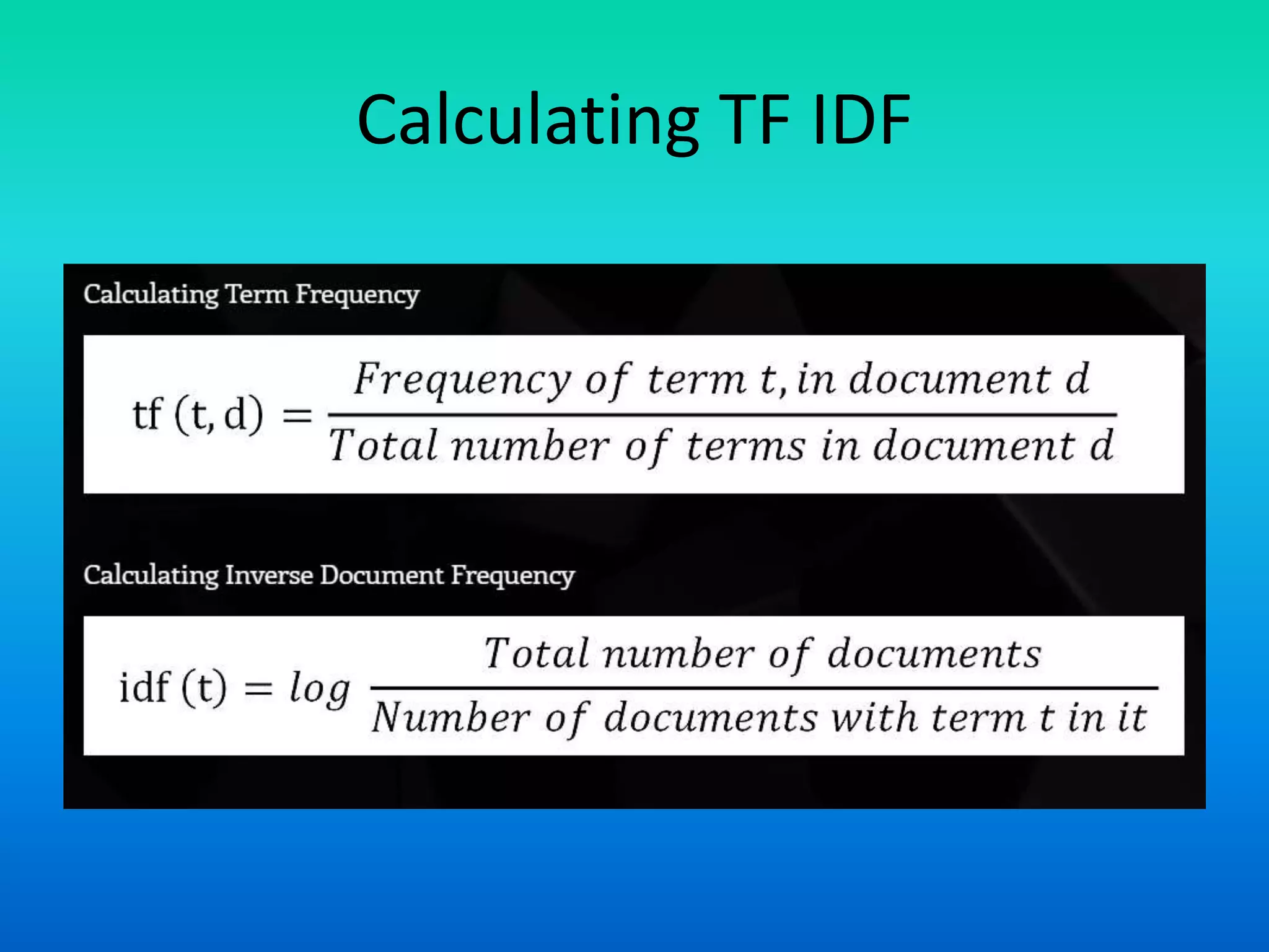 Information retrieval 10 tf idf and bag of words | PPTX