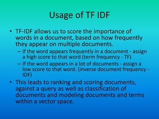 Information retrieval 10 tf idf and bag of words | PPT