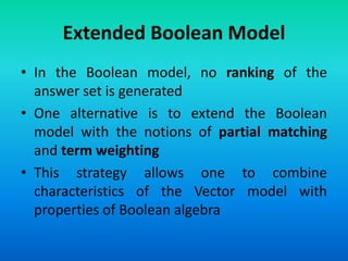 Information retrieval 13 alternative set theoretic models | PPTX