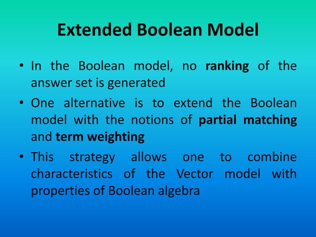 Information Retrieval 13 Alternative Set Theoretic Models Ppt