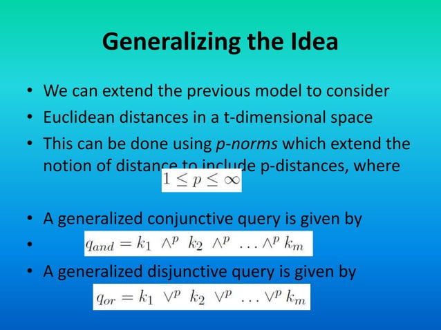 Information Retrieval 13 Alternative Set Theoretic Models Ppt
