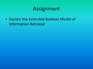 Information retrieval 13 alternative set theoretic models | PPTX
