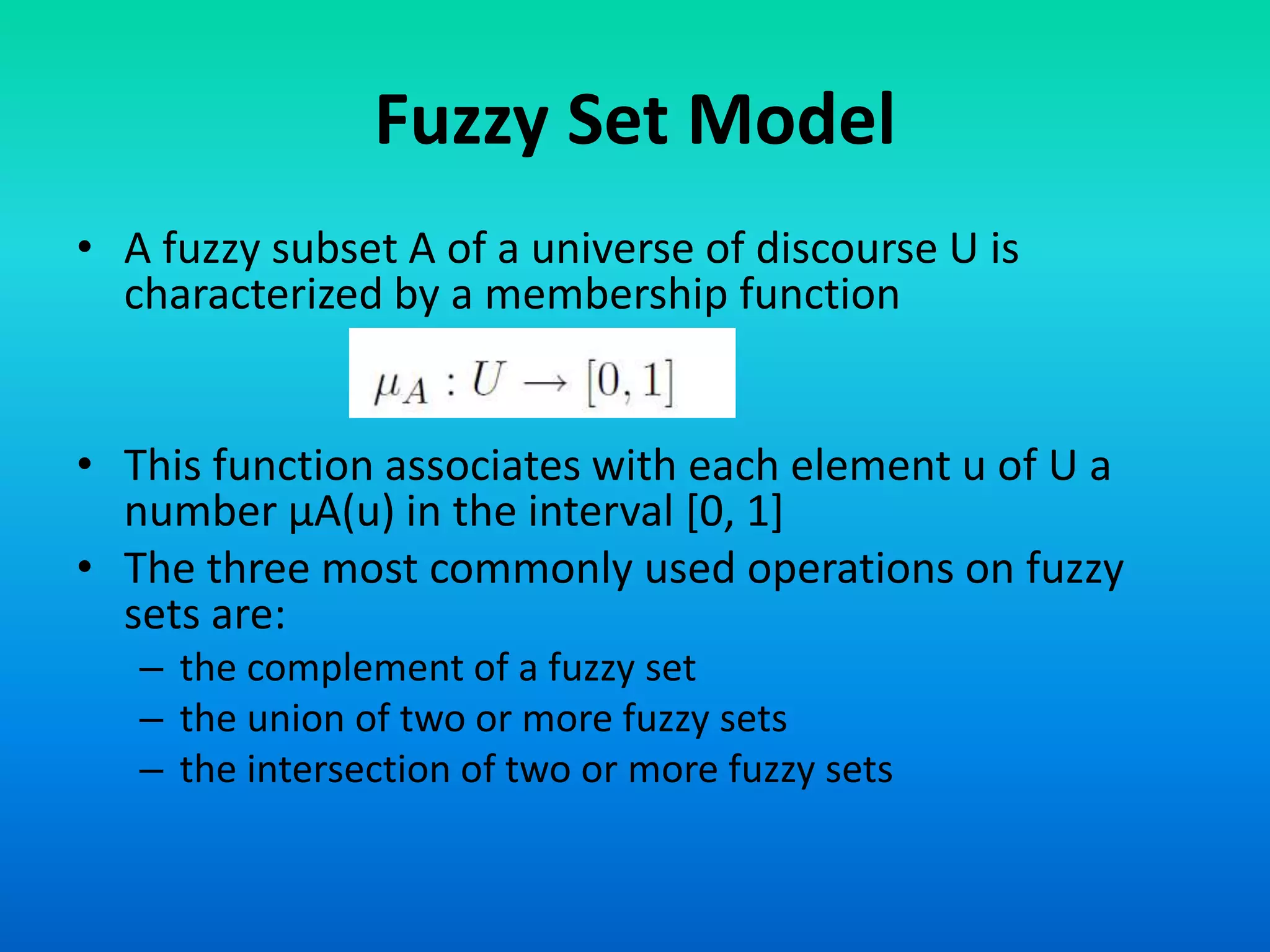 Information retrieval 14 fuzzy set models of ir | PPTX | Computing | Technology & Computing