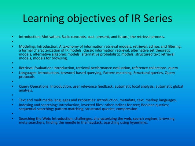 Information Retrieval 1 Introduction To Ir Pptx Databases