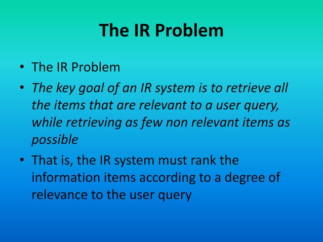 Information Retrieval 1 Introduction To Ir Pptx Databases