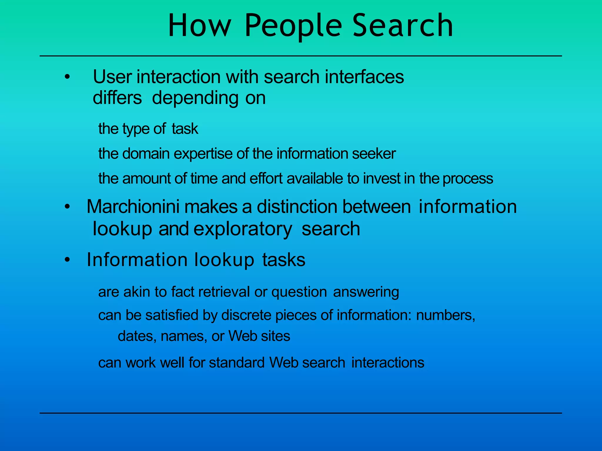 Information retrieval 2 search behaviour and search process | PPTX ...