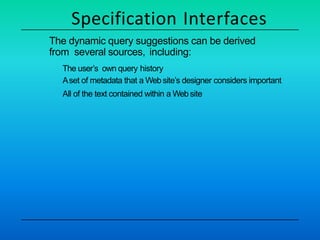 Information retrieval 3 query search interfaces | PPTX