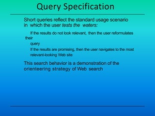 Information retrieval 3 query search interfaces | PPT