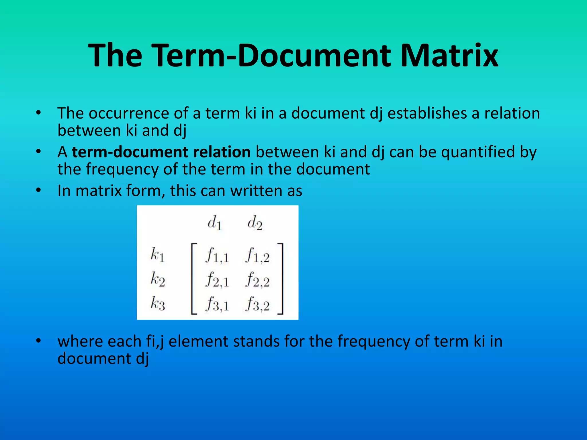Information retrieval 6 ir models | PPTX