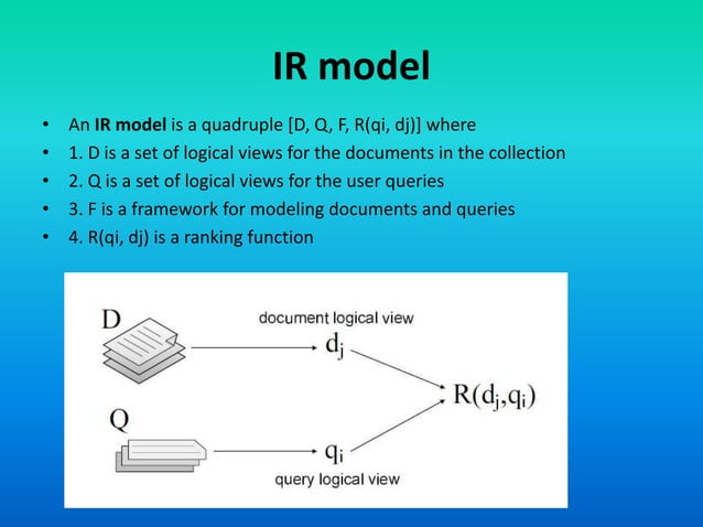Information retrieval 6 ir models | PPTX | Search | Internet