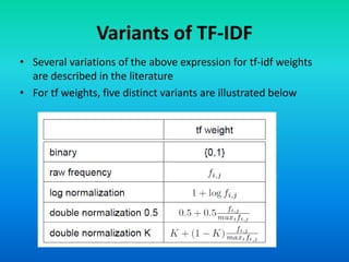 Information retrieval 9 tf idf weights | PPTX