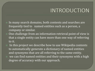 Information retrieval and extraction | PPTX | Web Design and HTML | Internet