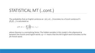 Information retrieval as statistical translation | PPT