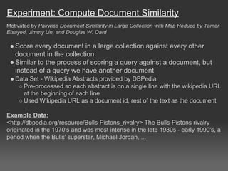 Document Similarity with Cloud Computing | PPT