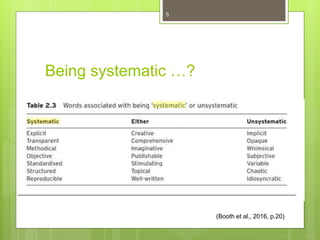 Information Retrieval for Research - Being systematic | PPT