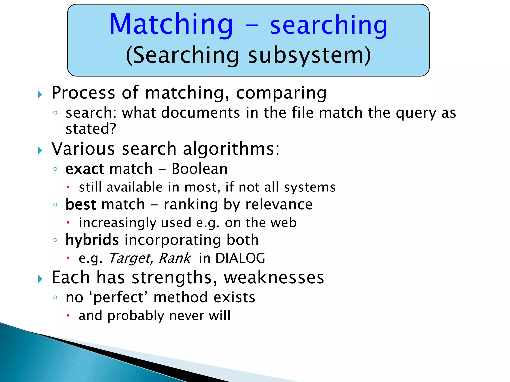 Information retrieval s | PPTX