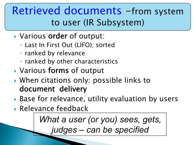Information retrieval s | PPTX | Search | Internet
