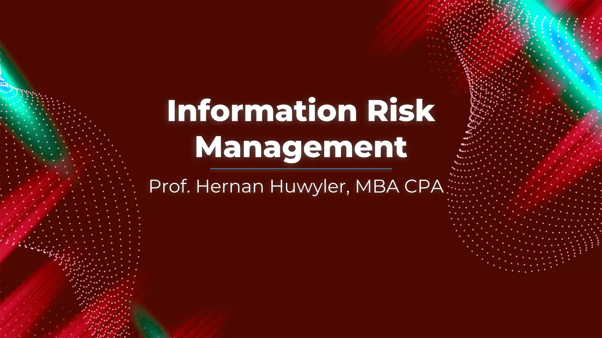 Information Risk Management - Cyber Risk Management - IT Risks | PDF