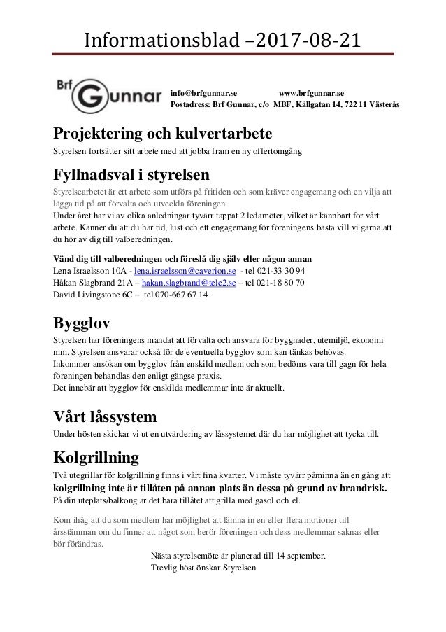 Informationsblad 2017 08-21 (håkan slagbrand)