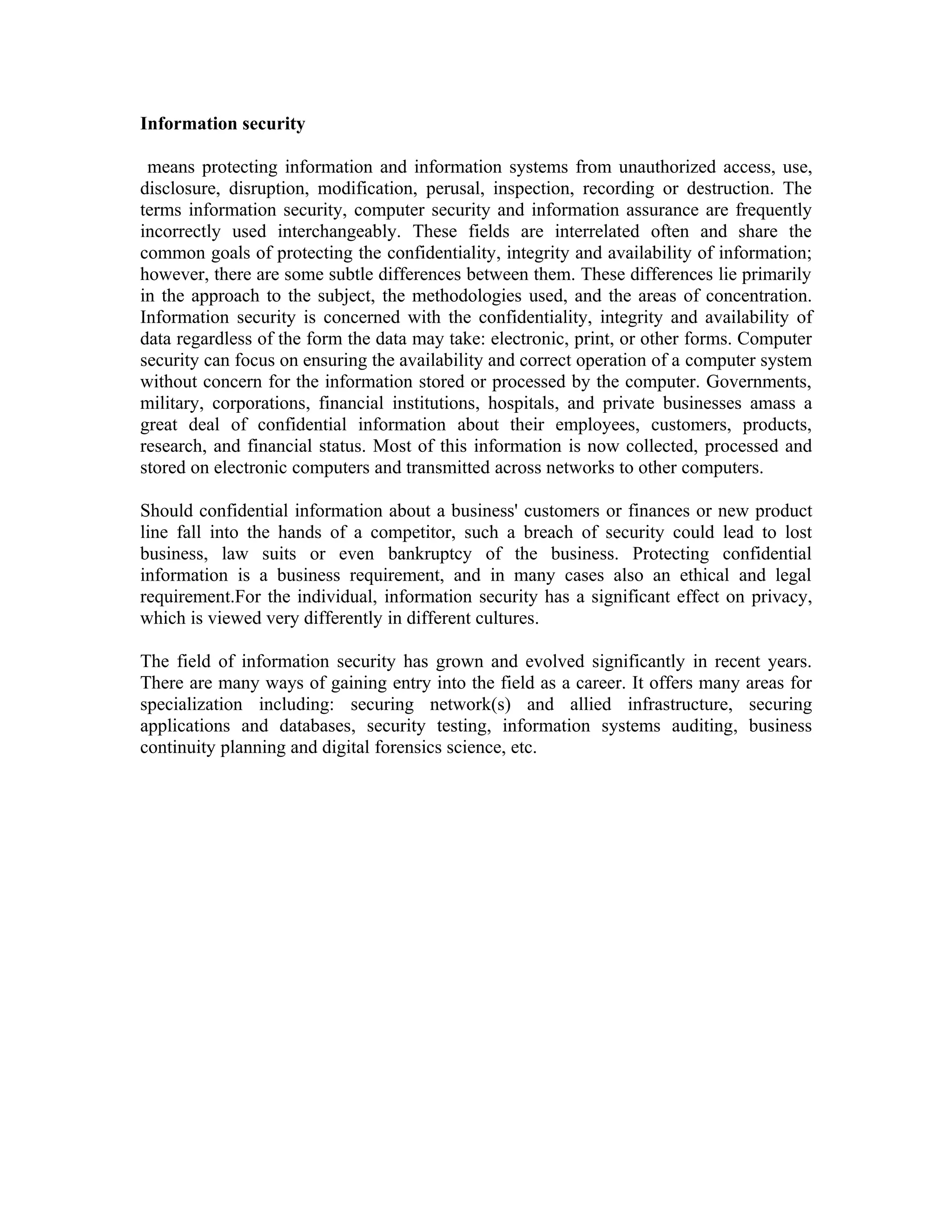 Information security | PDF