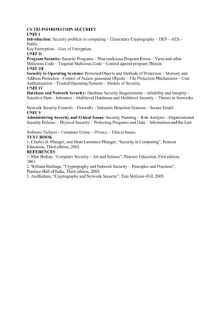 Information security | DOCX