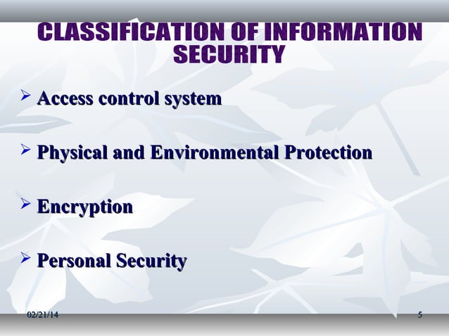 Information security | PPT