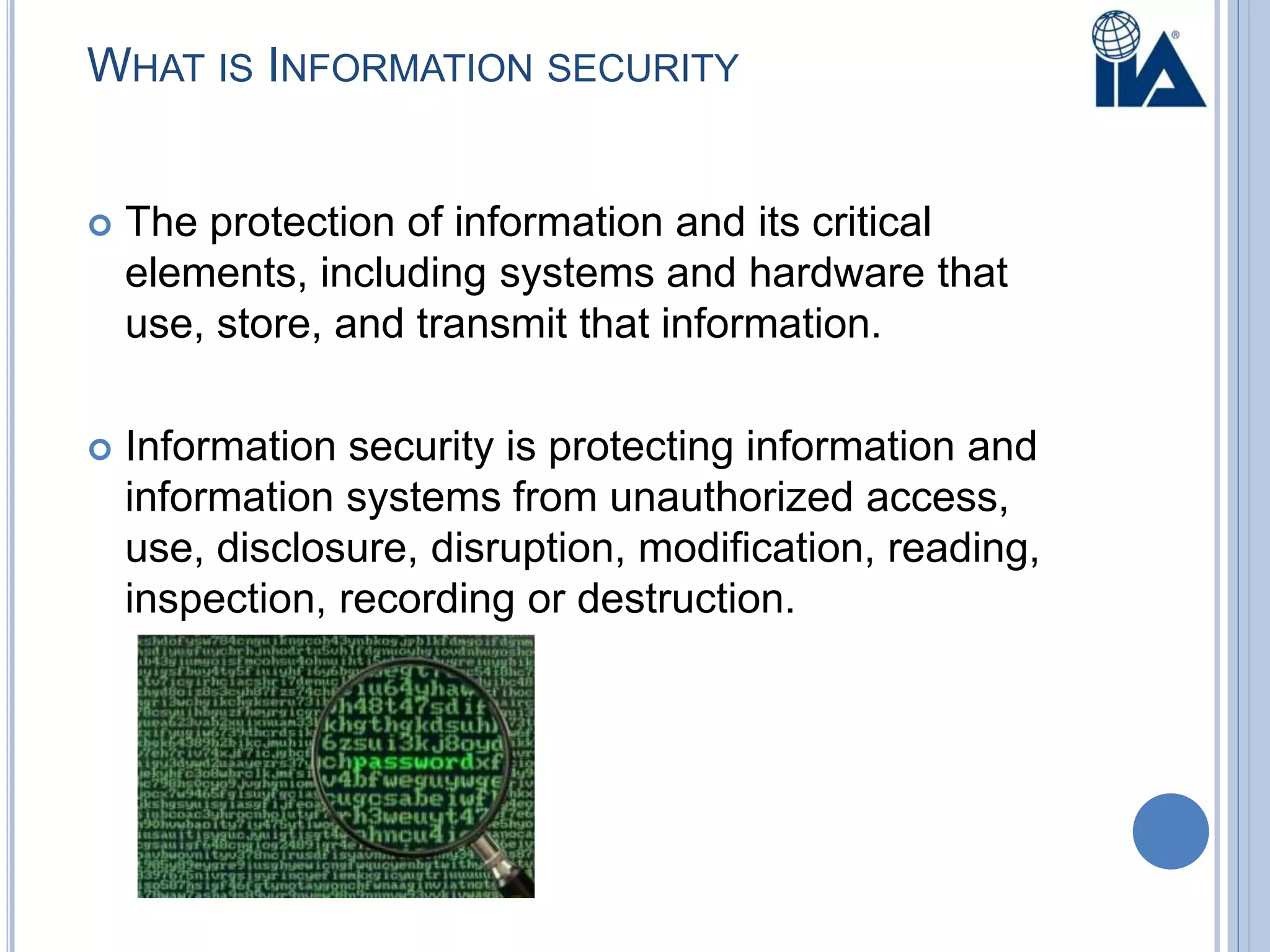 Information security | PPTX