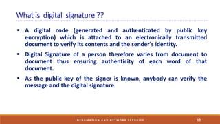 CMACs and MACS based on block ciphers, Digital signature | PPTX