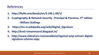 CMACs and MACS based on block ciphers, Digital signature | PPTX