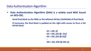 CMACs and MACS based on block ciphers, Digital signature | PPTX