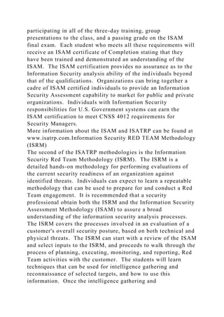 Information Security Assurance Capability Maturity Model (ISA-.docx