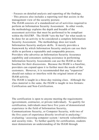 Information Security Assurance Capability Maturity Model (ISA-.docx