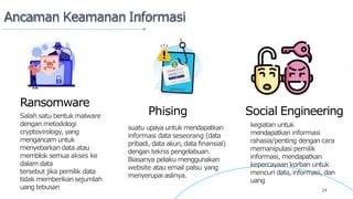 Information Security Awareness Materi training | PPTX