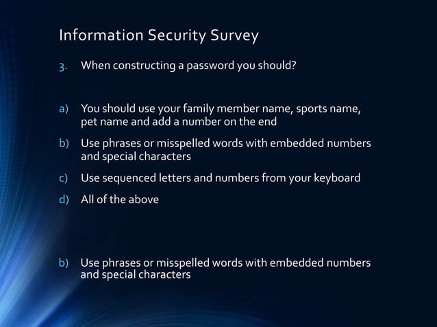 Information security awareness training | PPTX