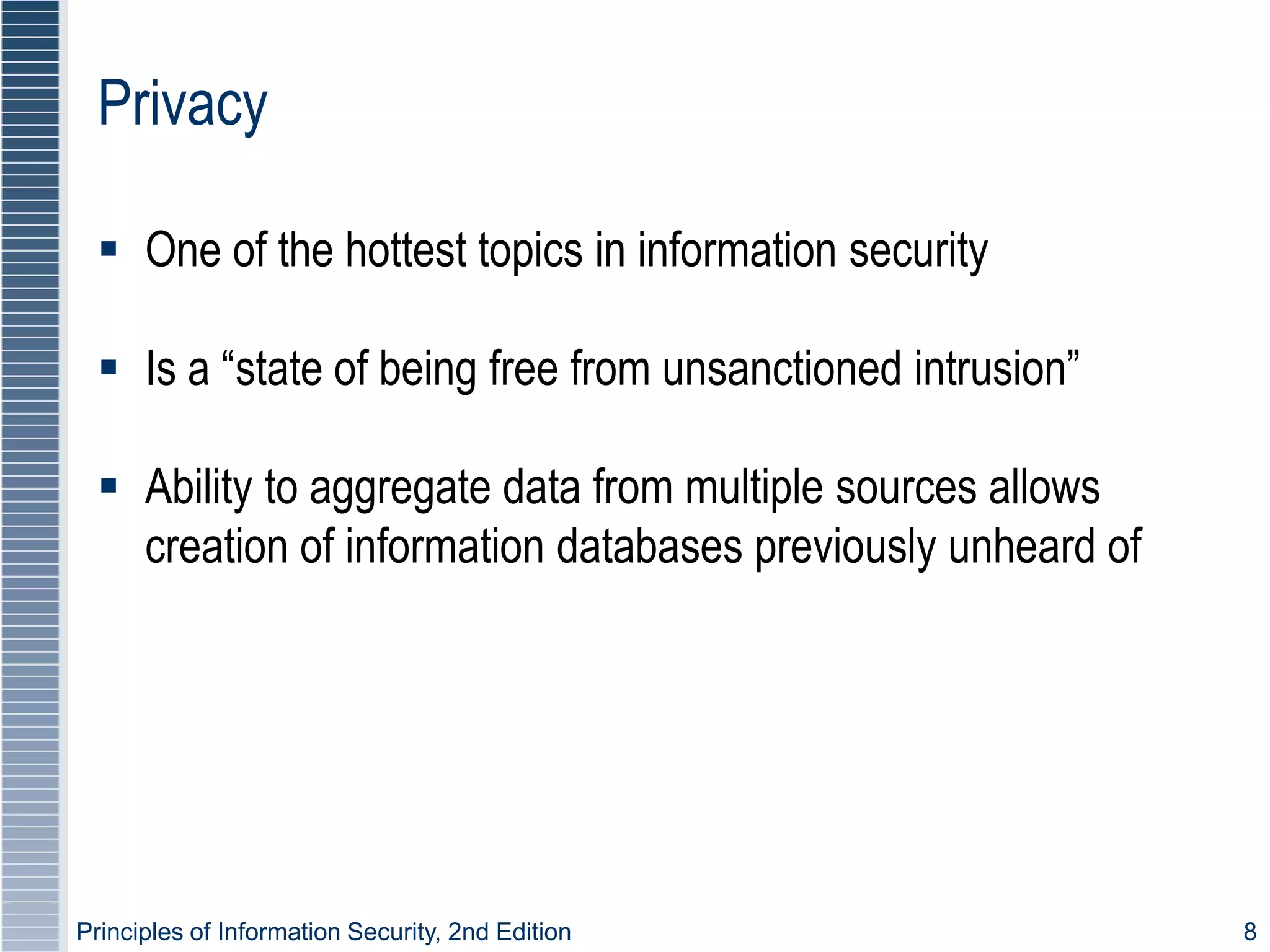 Legal, Ethical and professional issues in Information Security | PPT