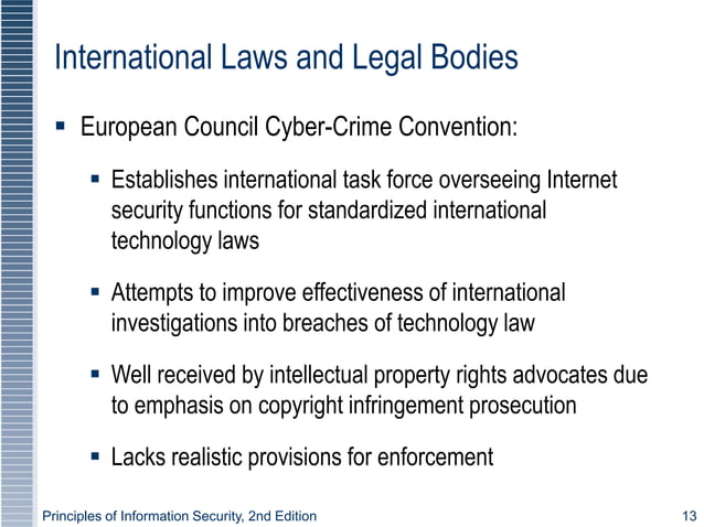 Legal, Ethical and professional issues in Information Security | PPT