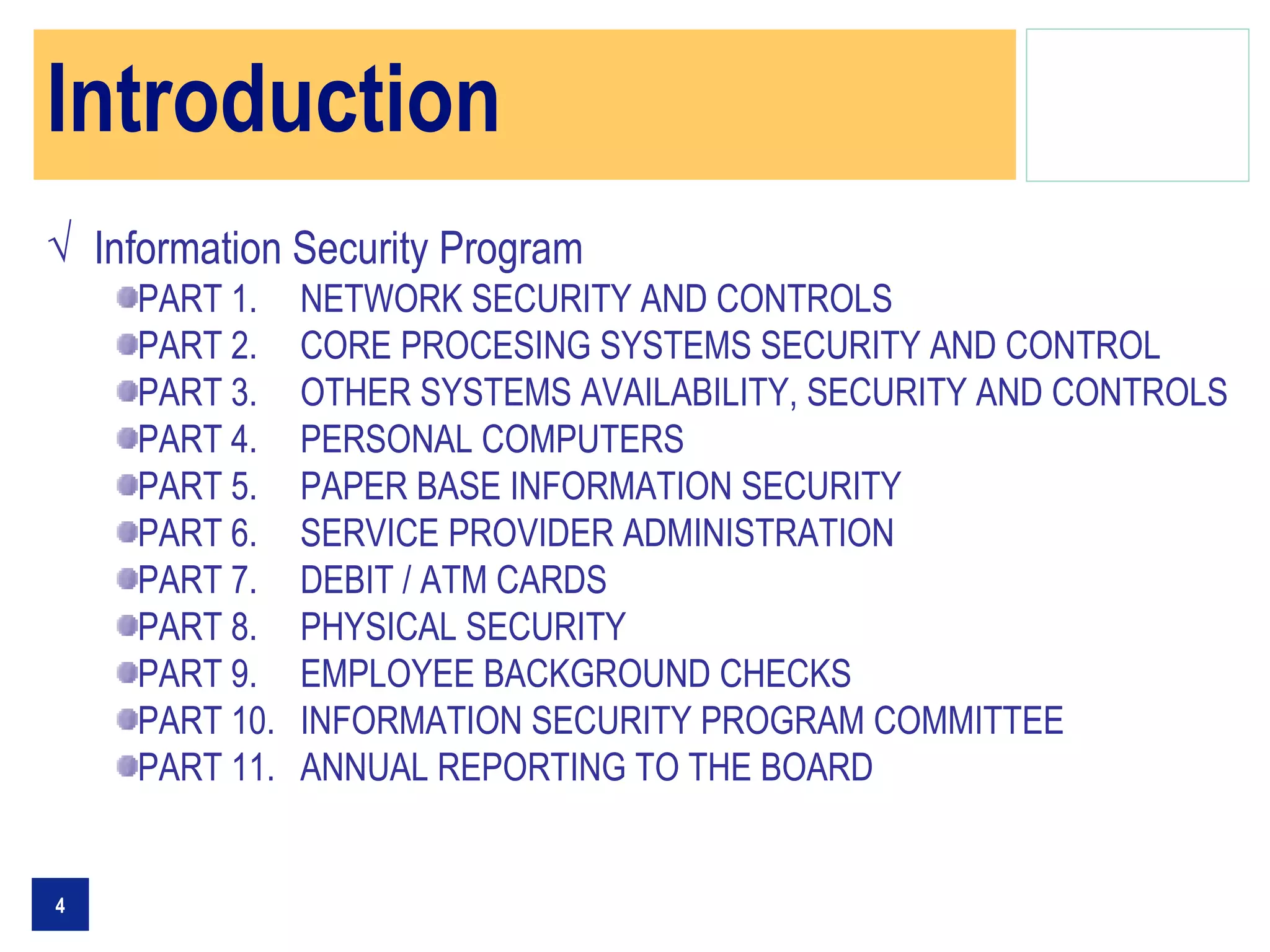 Information Security Committee Presentation Sample | PDF