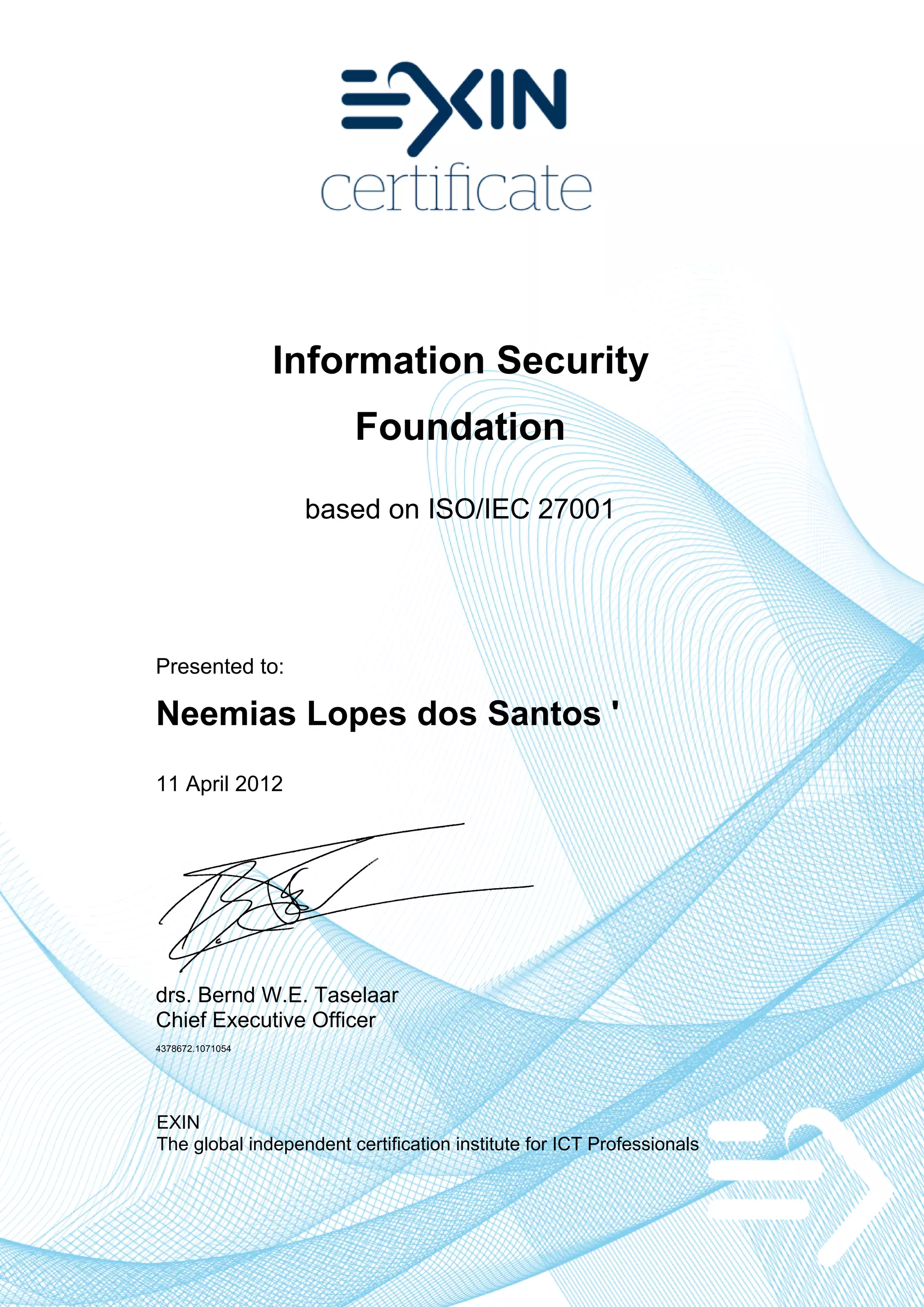 Information security foundation based on isoiec 27001 | PDF | Business Accounting & Finance ...
