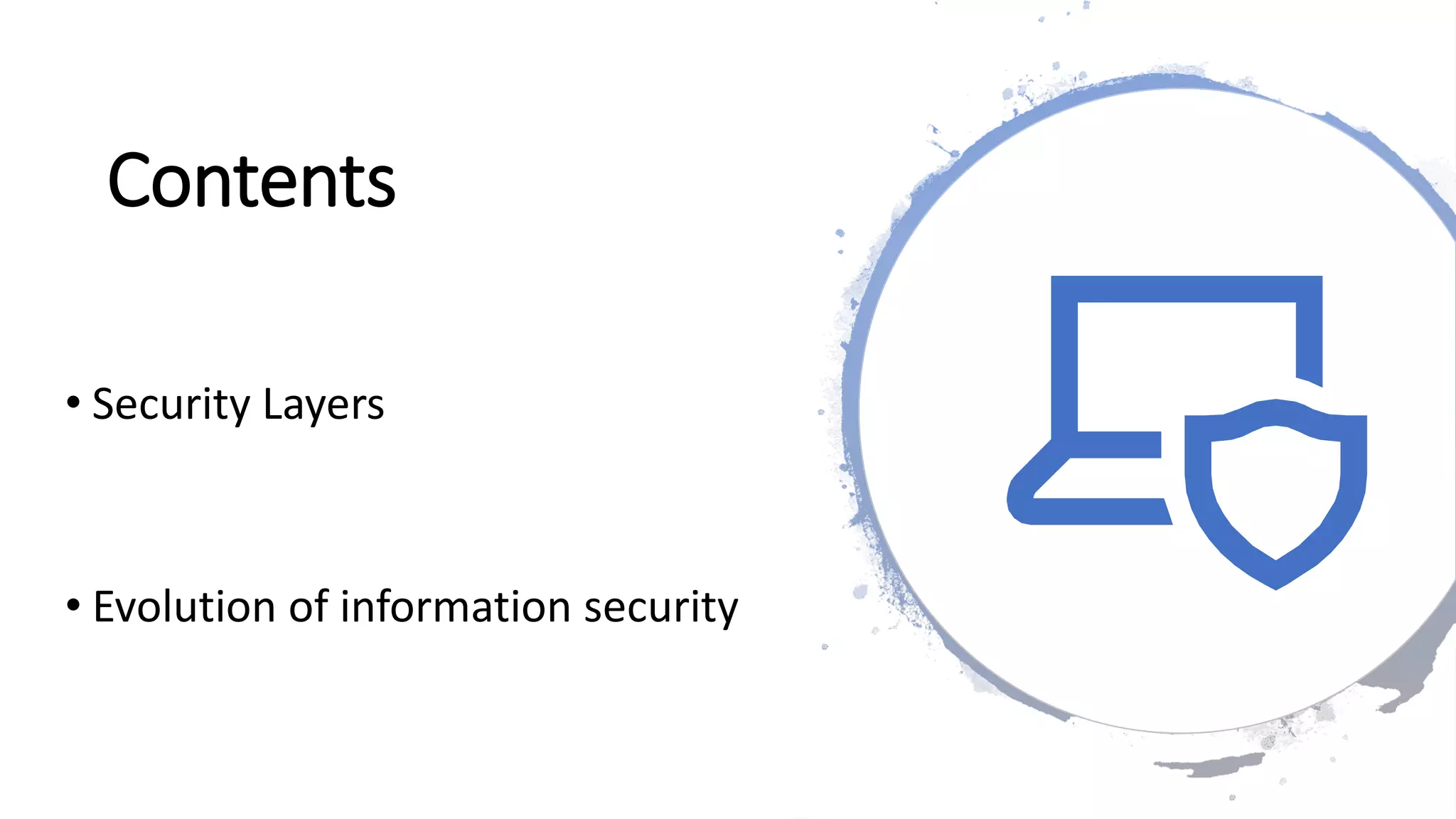 Information security fundamentals topic 2: Evolution of Information ...