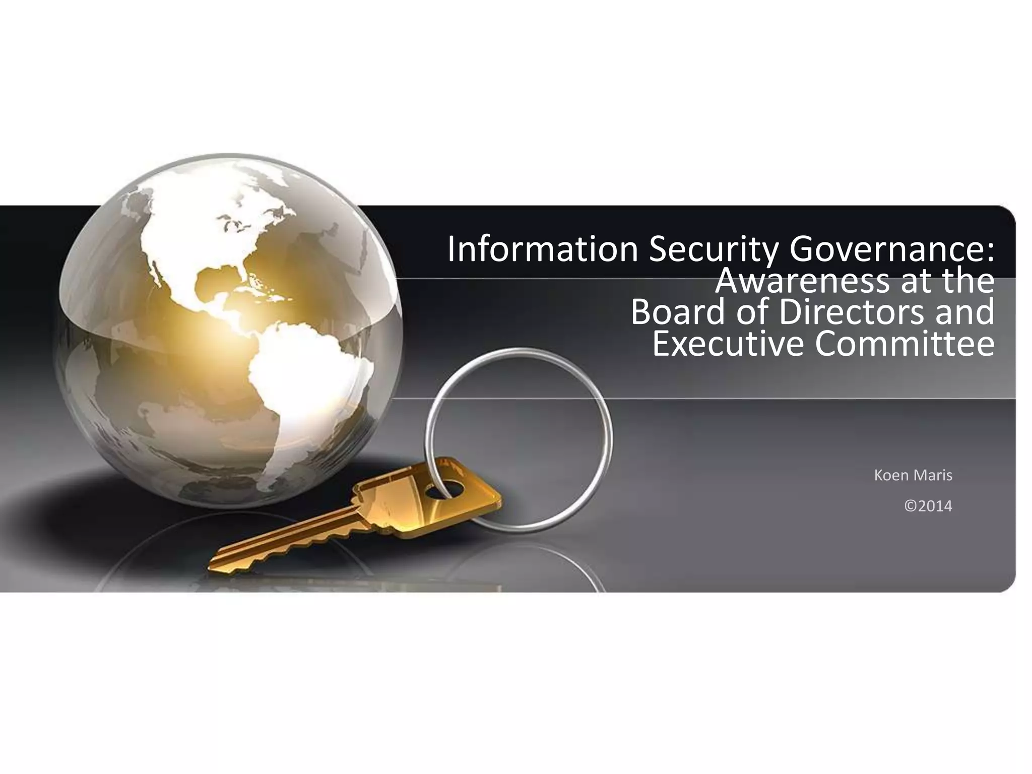 Information security governance | PPTX