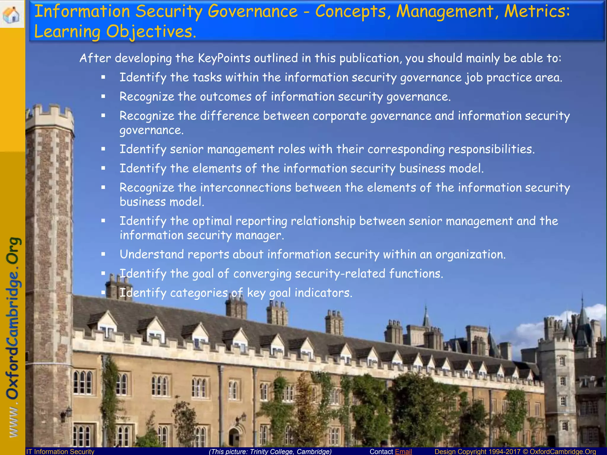 Information Security Governance: Concepts, Security Management ...