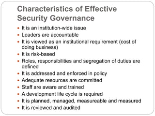 Information Security Governance and Strategy - 3 | PPTX